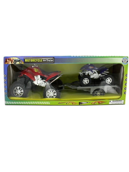 Friction-Powered Motorcycle And Trailer, 3 Count - Walmart.com