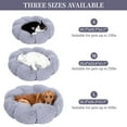 Sennaux Plush Dog Bed & Cat Bed Cozy Soft Flower-Shape Pet Bed,Light ...