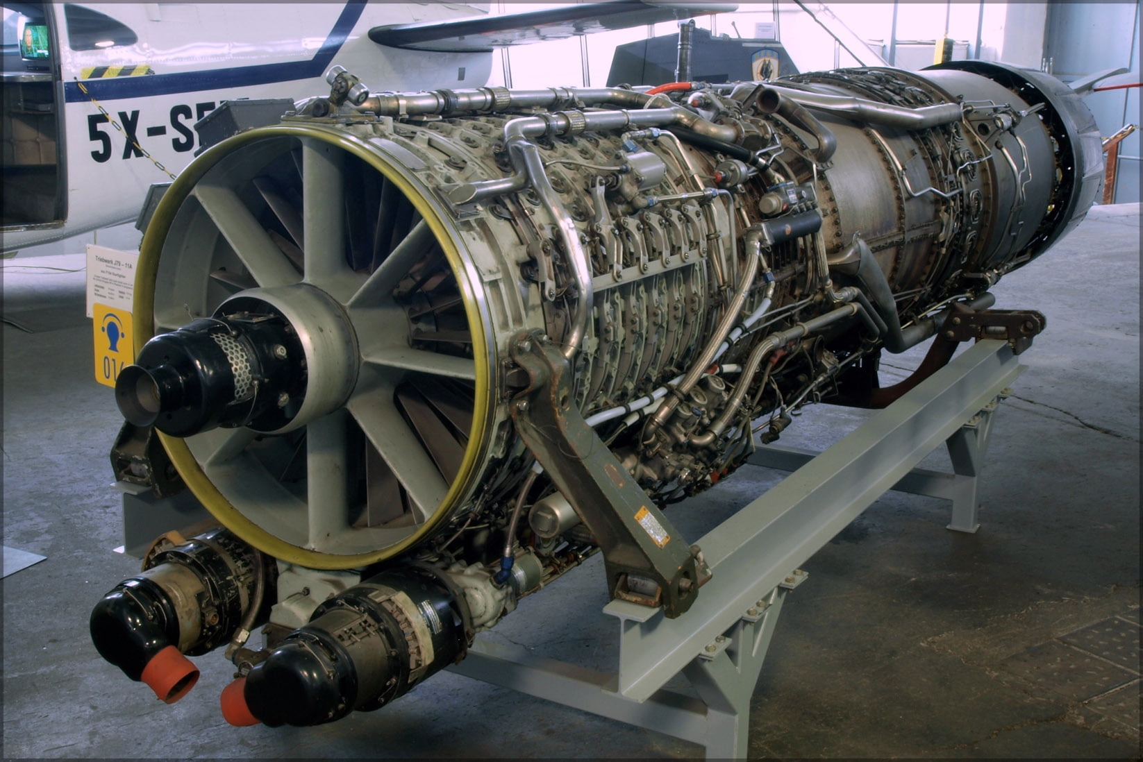 24"x36" Gallery Poster, J79-11A jet engine of a F-104 Starfighter ...