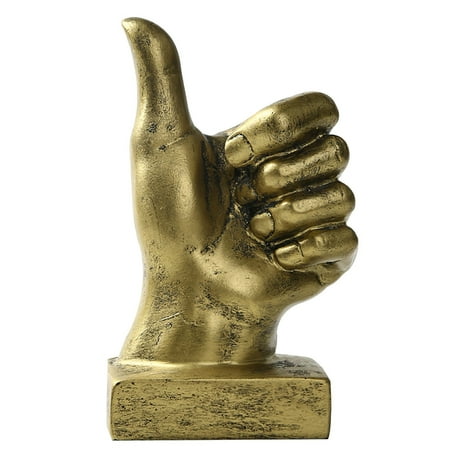 Resin Thumbs up Statue Retro Style Thumb Sculpture Creative Hand ...