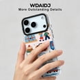 Cute Travel Adventure Print Clear Phone Case Anti Yellowing Shockproof ...