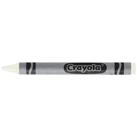 Crayola Large Non-Toxic Single-Color Crayon Refill White, 12 Pack ...