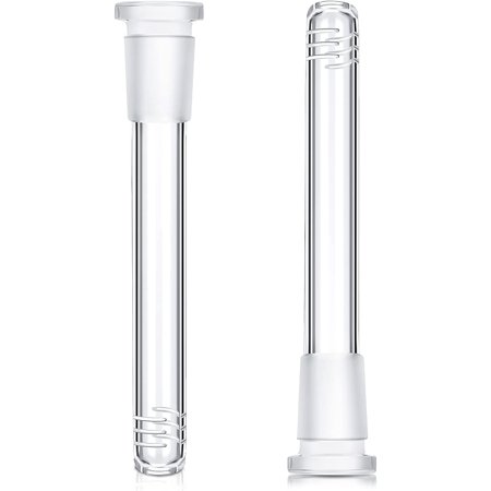 2 Pieces 18 mm by 14mm Stem Glass Tube Adapter Clear Scientific Tube ...