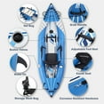 PRO MARINE, Inflatable Kayak, Deluxe One Person, Portable with Oar ...