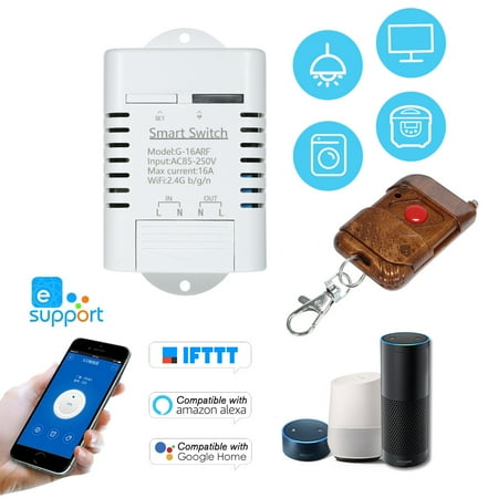 eWeLink Smart Wifi Switch RF 433MHz 16A/3500W Wireless Remote Switch ...