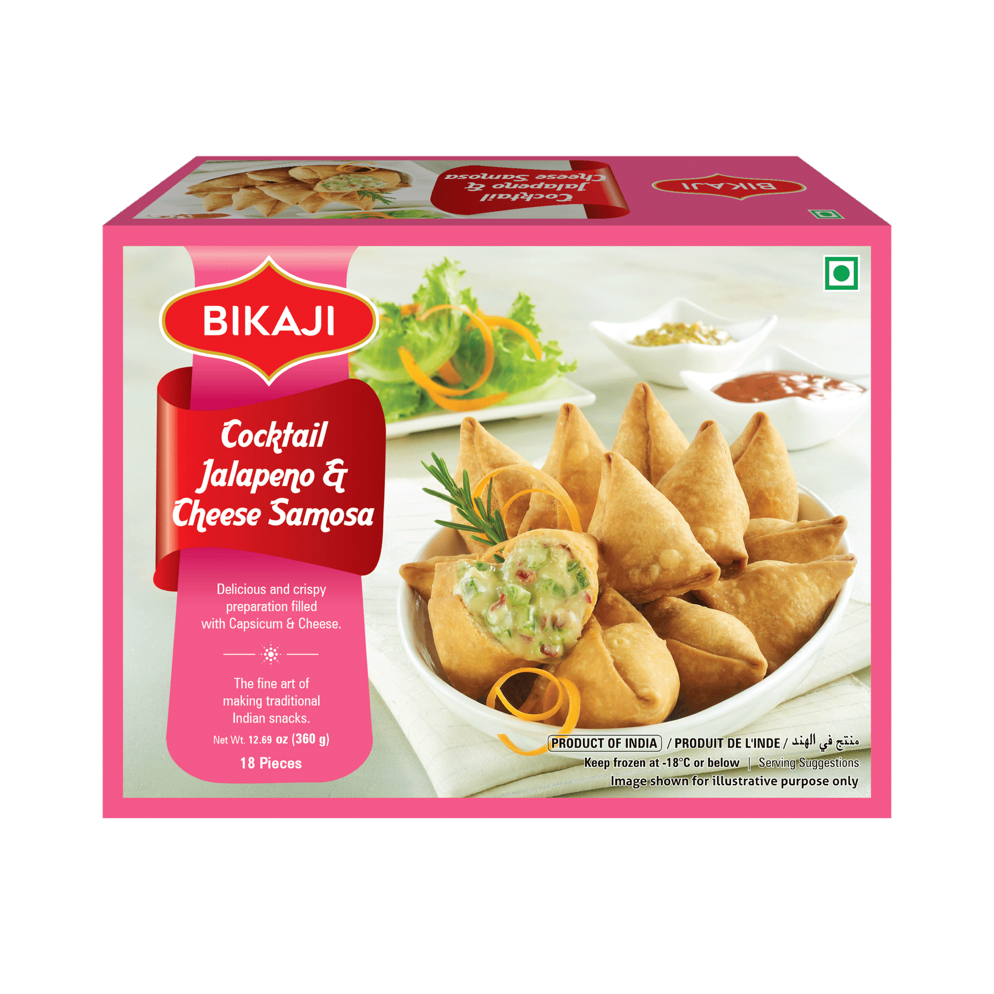 Click here for Bikaji Cocktail Jalapeno & Cheese Frozen Samosa  1... prices
