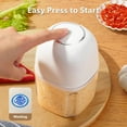 350ml USB-C Rechargeable Cordless Mini Chopper, 1.4 Cup Portable ...