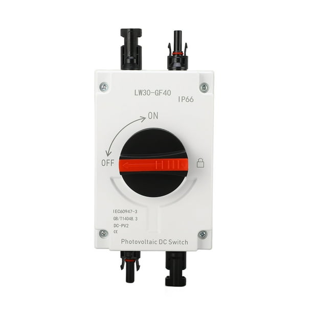 Solar PV DC Isolator Disconnect Switch, 1200V DC 32A 4P IP66 Waterproof Solar System Solar ...