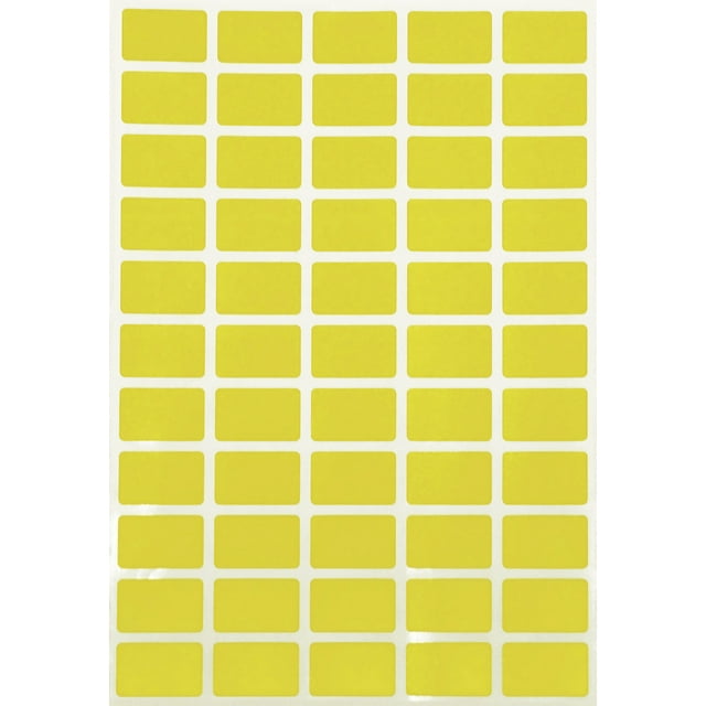 Royal Green Rectangular Removable Labels 25.5mm x 16mm Color Coding ...