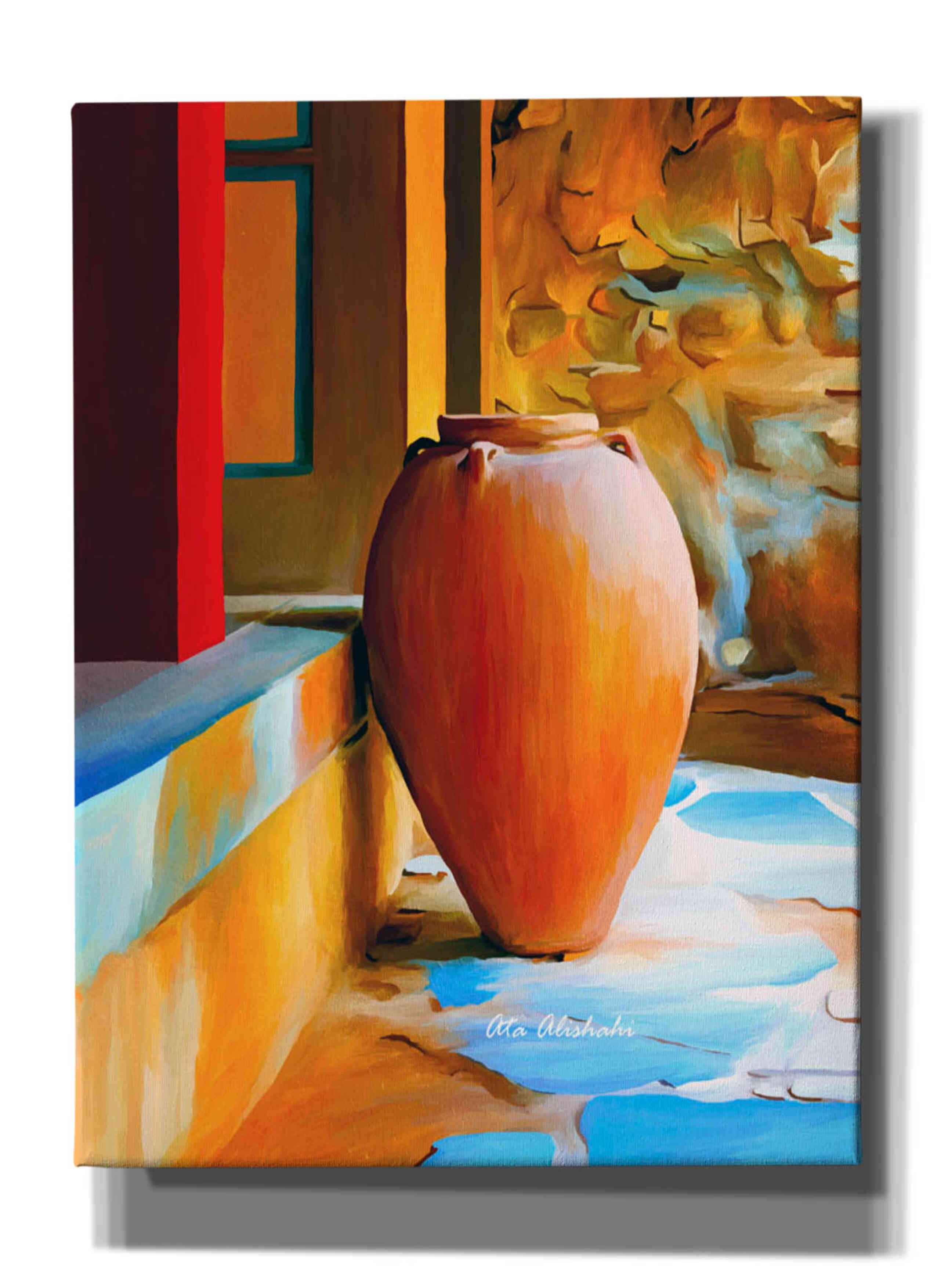 Epic Graffiti 'Rustic Vase' by Ata Alishahi, Giclee Canvas Wall Art, 40 ...
