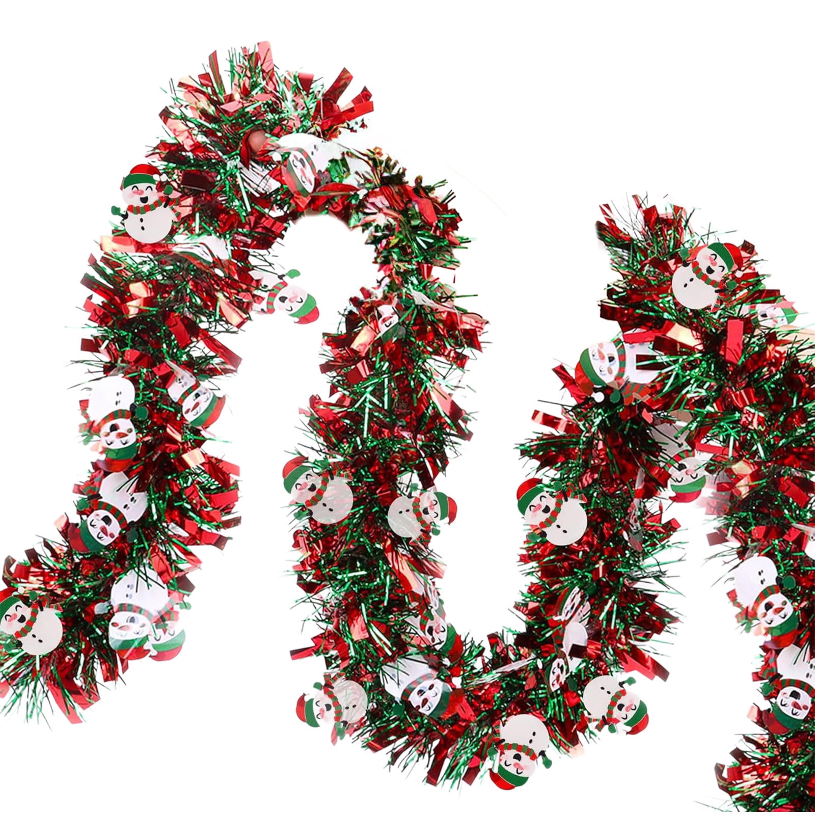 Click here for Yulier Christmas Tinsel Garland  Green Red Christm... prices