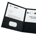 Oxford Tri-Fold Pocket Folder, Black, 150-Sheet Capacity, Letter Size ...