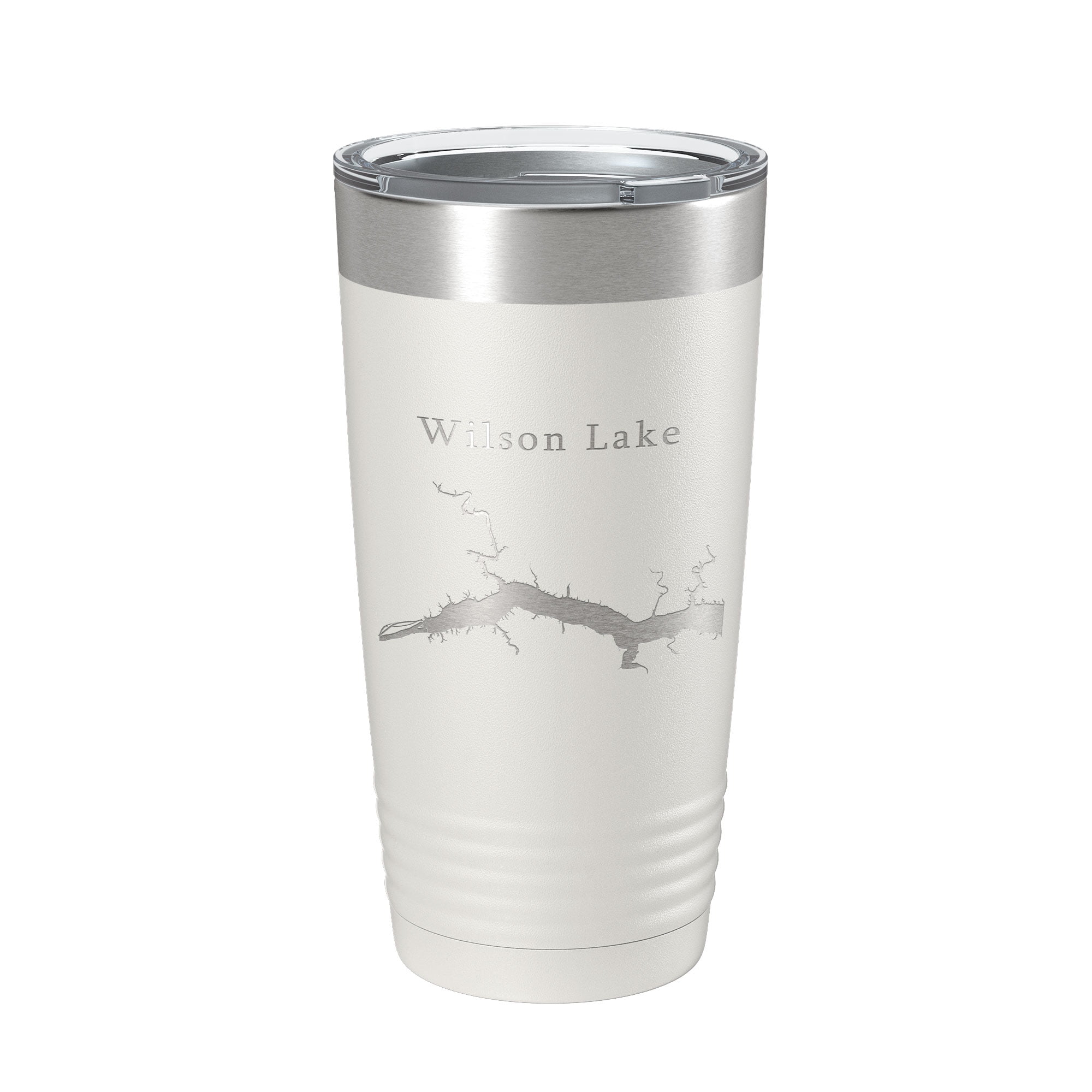Wilson Lake Map Tumbler Travel Mug Insulated Laser Engraved Coffee Cup ...