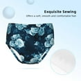 Cauagu Ink Rose Print Brief Underwear Stretch Cotton Panties For Girls