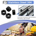 3/8-16 Hex Nuts Stainless Steel 304 Nut Black Oxide Finish 25 PCS ...