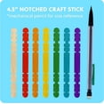 Notched Wood Craft Sticks, Bulk Pack, 4.5 Inch Wooden Hobby Skill ...