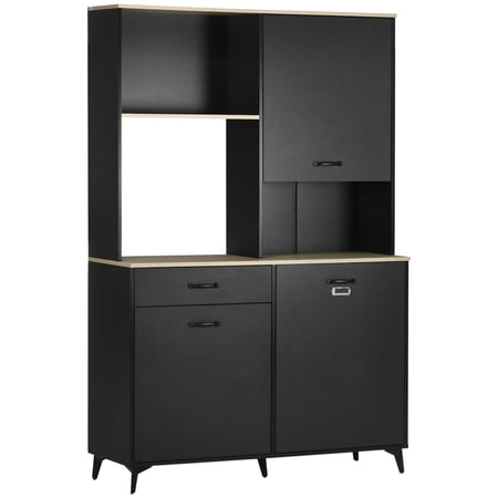 HOMCOM 71" Freestanding Kitchen Pantry, Buffet with Hutch, Modern ...