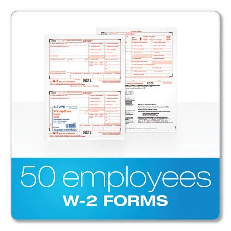 6-part W-2 Forms Kit 25 Employees Envelopes W-2 Tax Form Kit 2018 - 6 ...
