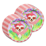 Girl Sloth Birthday Party Supplies Set Plates Napkins Cups Tableware ...