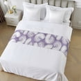 Bed Runner Lavender Shell Bedding Scarves Soft Decorative Bed Flag ...