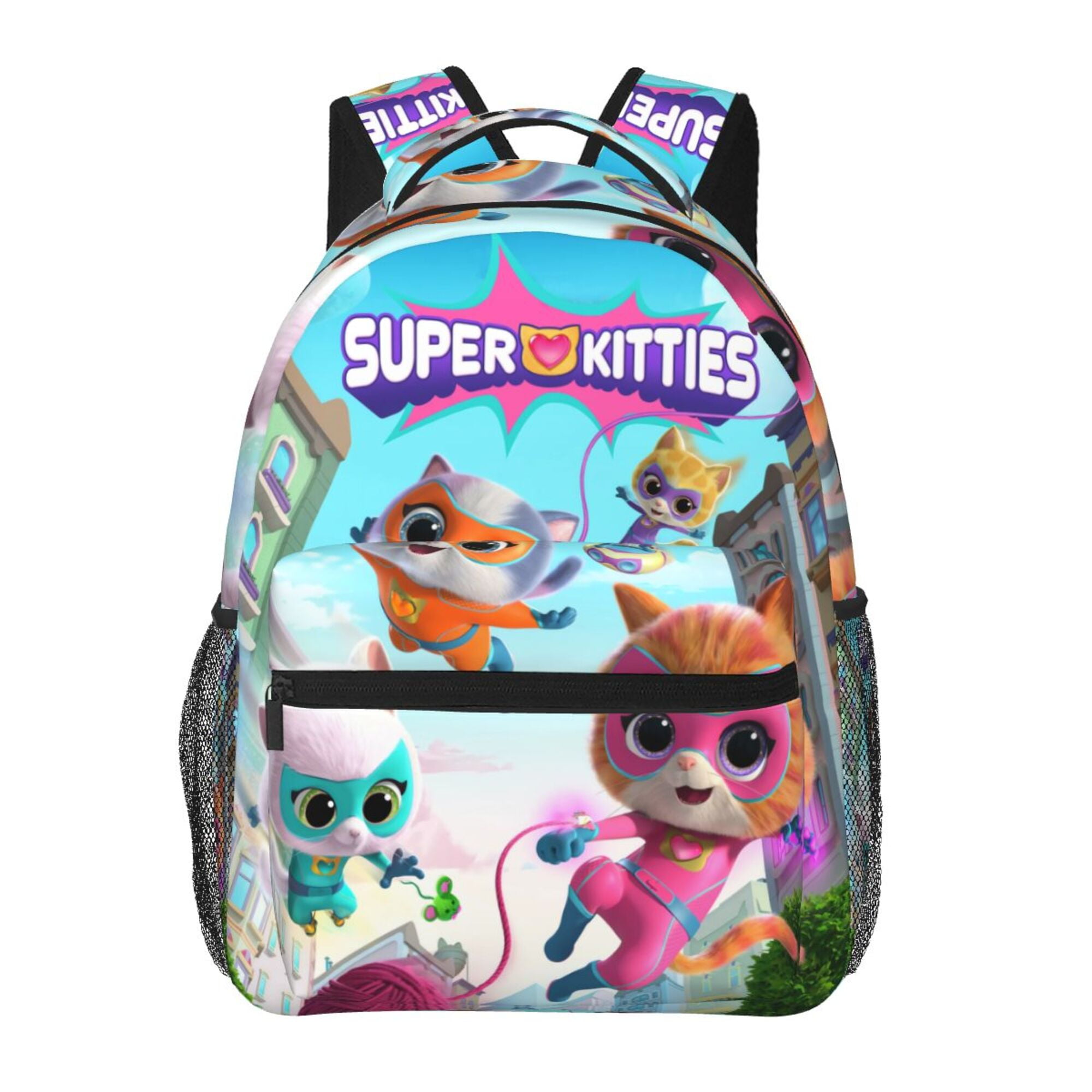 Click here for Super Kitties Cartoon Backpack - Adjustable Should... prices
