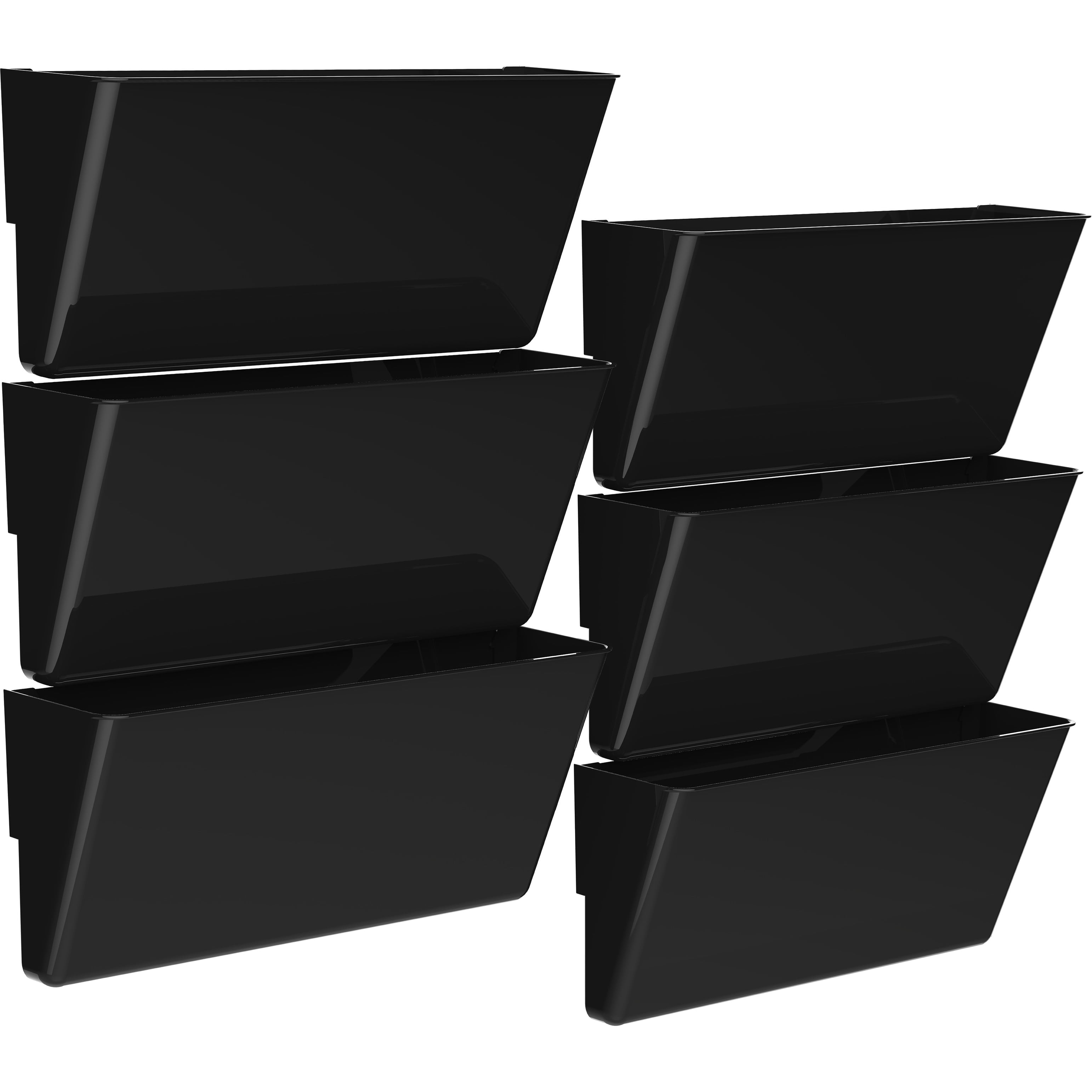 Storex Magnetic Wall Pocket / Legal-size / Black (6 units/pack ...