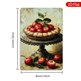 8x12 Inch Metal Wall Art, Vintage Still Life Apple Pie and Fruit Design ...