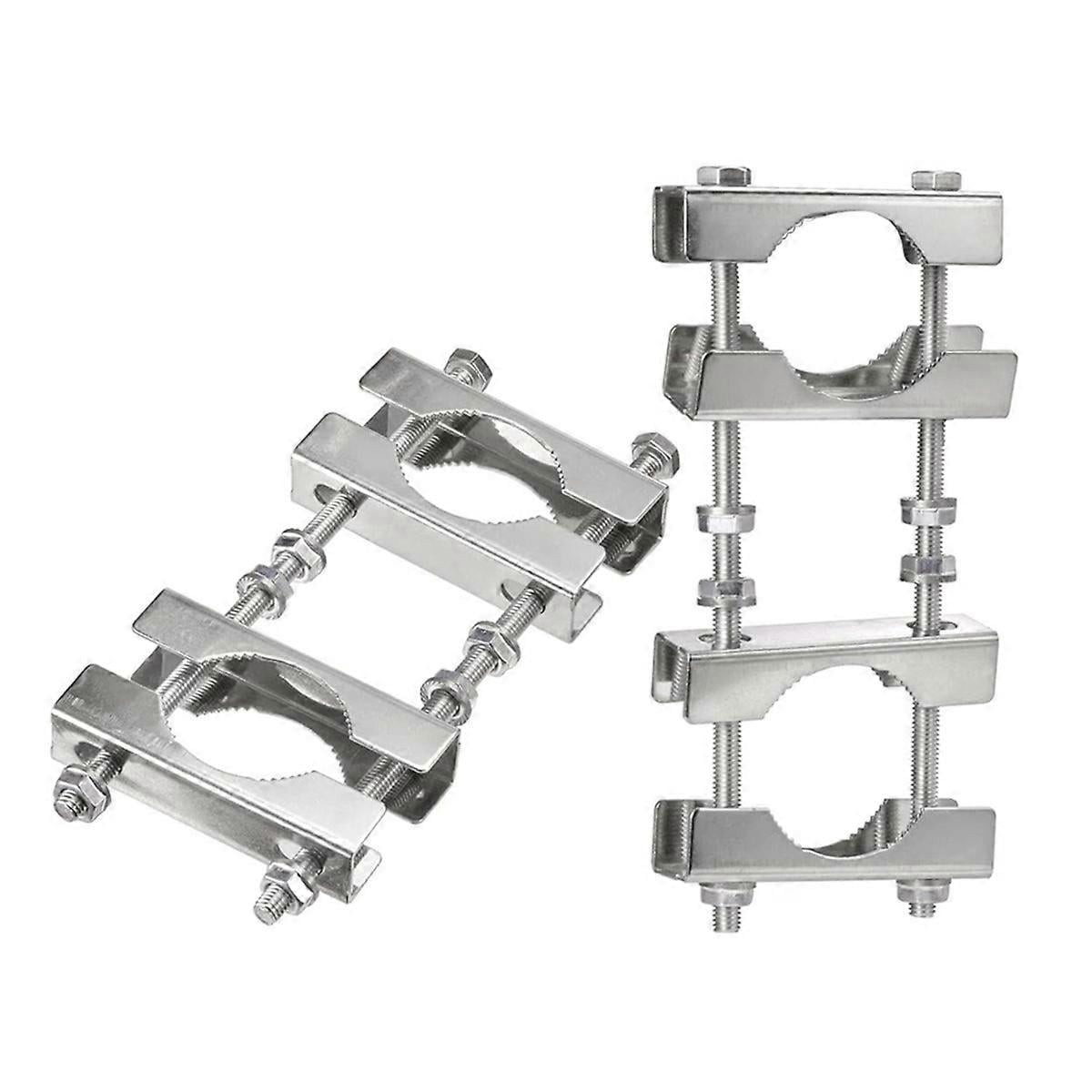 Double Antenna Mast Clamp Kit V Jaw Block to Mast Clamp Mounting ...