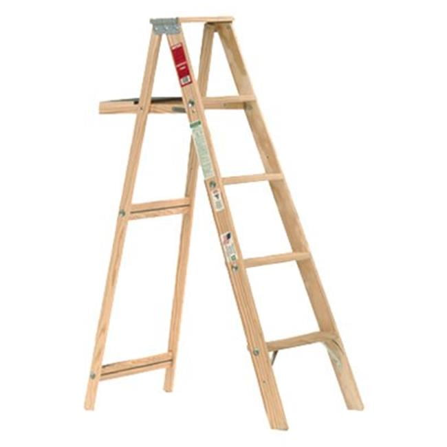 Michigan Ladder 240134 5 ft. Type 3 Wood Step Ladder, Silk - Walmart.com