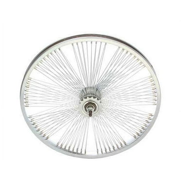 26" Fan 144 Spoke Coaster Wheel 14G Chrome. Bicycle wheel, bike wheel ...