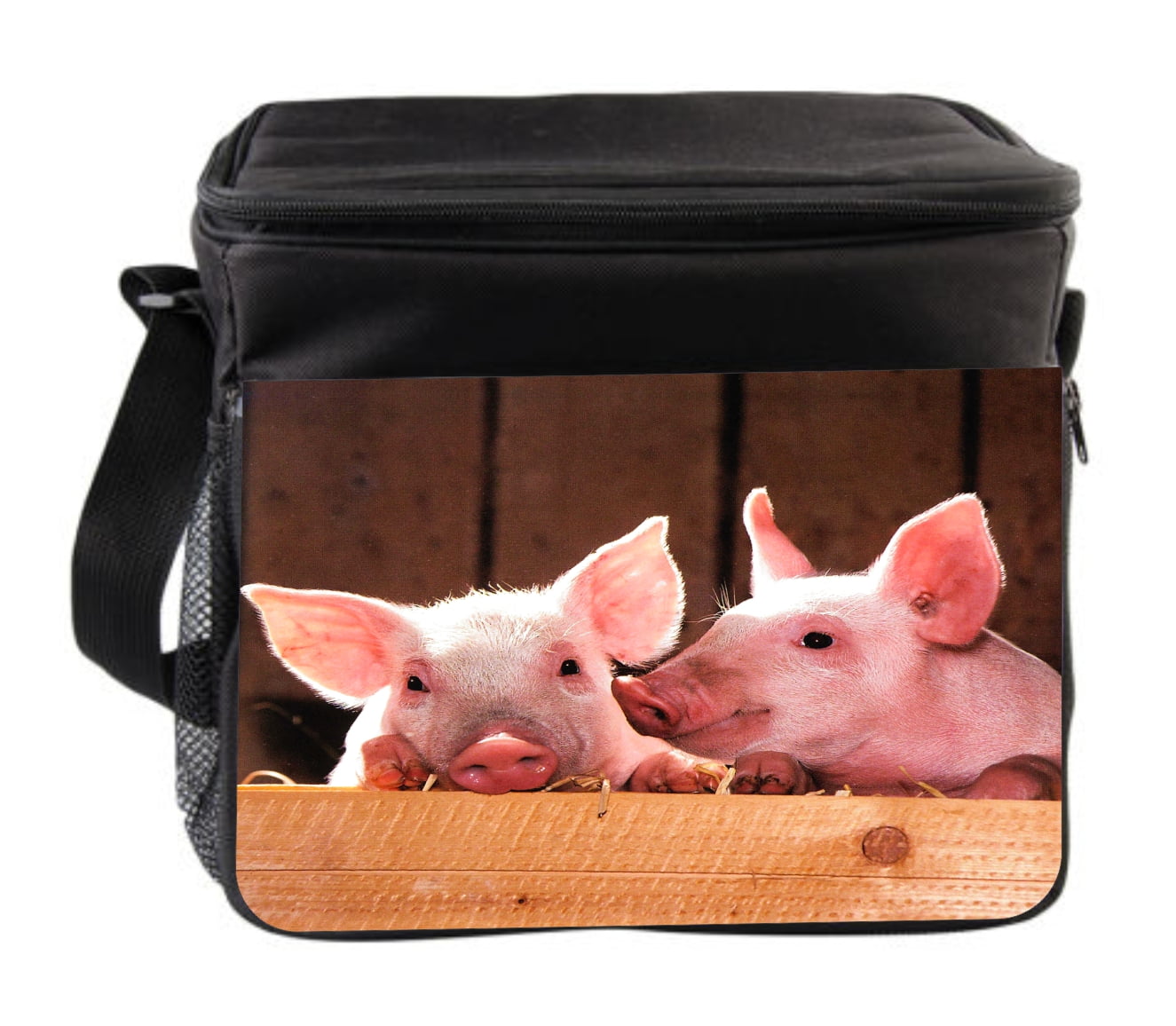 Animal Pink Pig Piglets Cross Body Thermal Cooler Bag For Travel ...