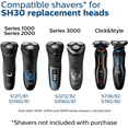 SH30 Replacement Heads for Shaver Series 3000, 2000, 1000 and S738 with ...