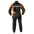 FULMER Rain Suit Medium, Black/Orange Motorsport Pants for Men with ...