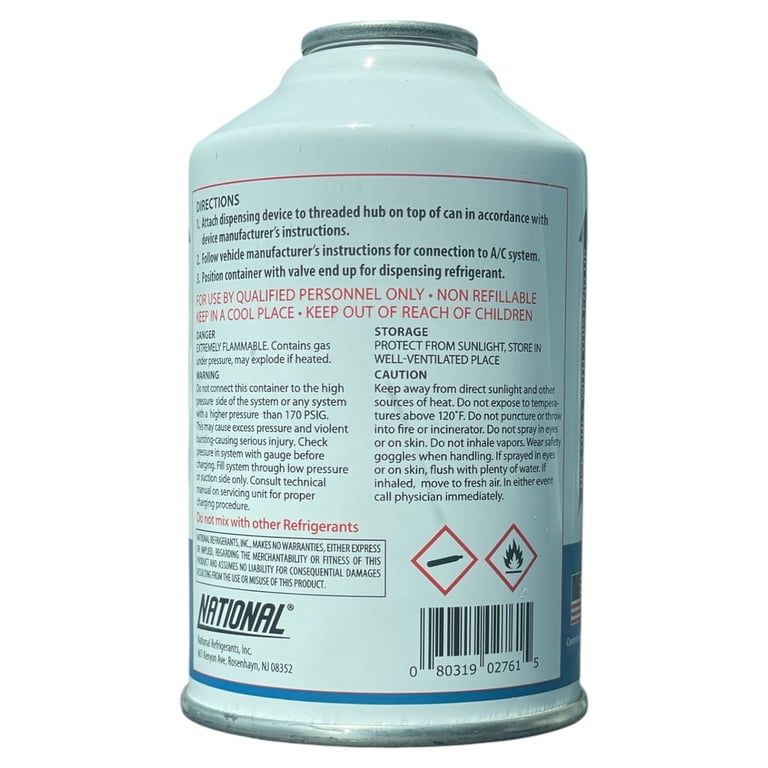 Freon 10lb ZeroR® HFO-1234YF R1234YF Refrigerant For MVAC Use In 8oz ...