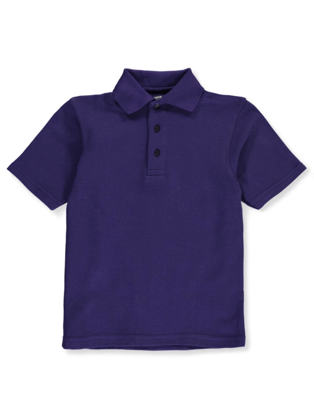 A+ Unisex Pique Knit Polo - purple, 8 (Big Girls) - Walmart.com