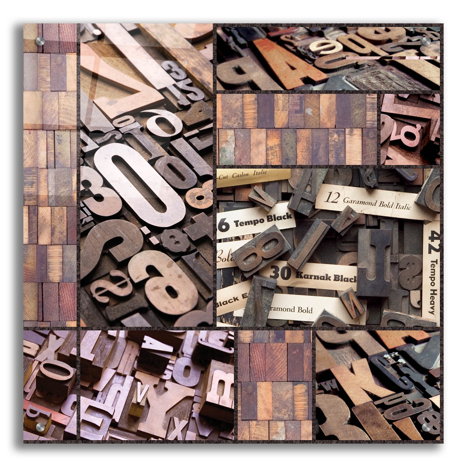 Epic Art 'Typography Photography repeat 7' by Holli Conger, Acrylic ...