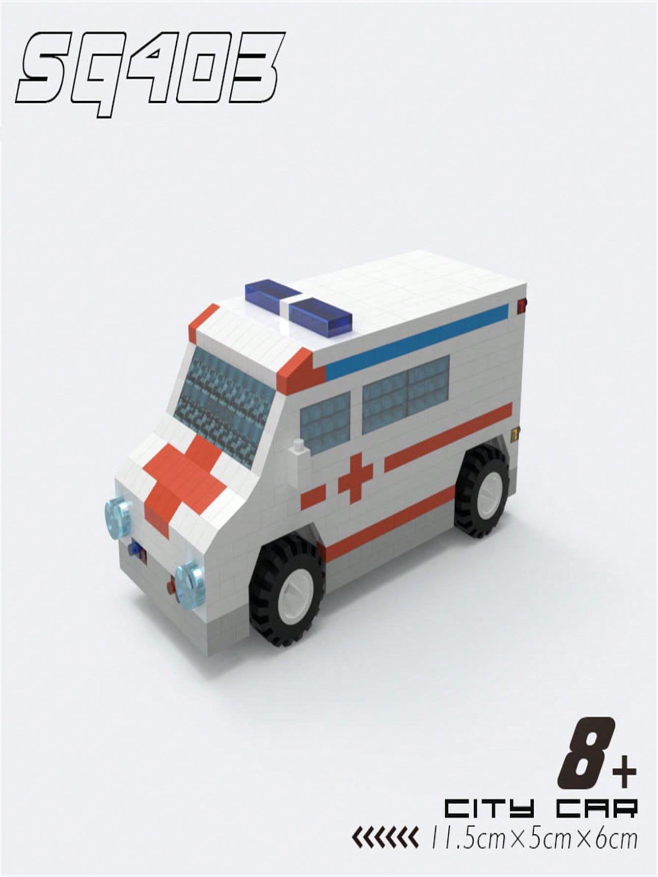 Nanoblock Building Blocks Set Of Various Vehicles (Ambulance ...