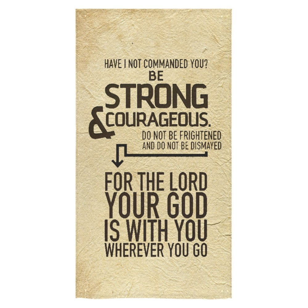 MKHERT Inspirational Quotes Be Strong Bath Towel 30x56 Inches Bathroom ...