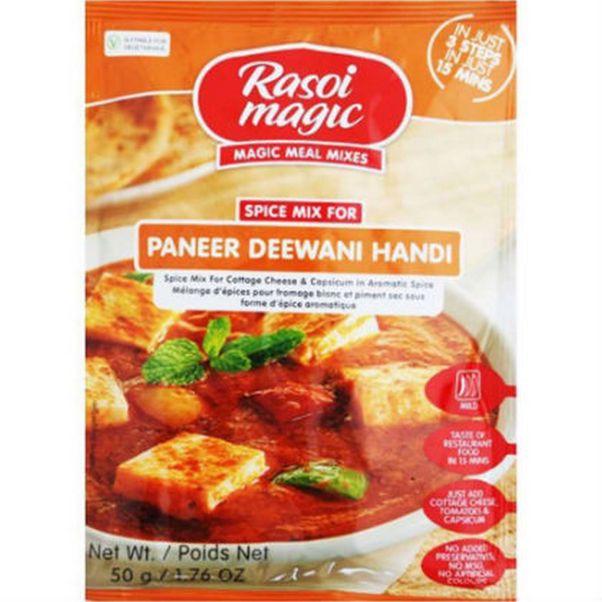 RASOI MAGIC Paneer Deewani Handi Spice Mix - 50 Gms - Walmart.com