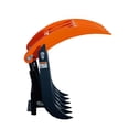 TMG Industrial Mini Skid Steer Root Rake Grapple, 35" Working Width ...