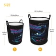 Back T0 Movie Future 3d Graphic Flame Laundry Basket Fire Flame Clothes ...