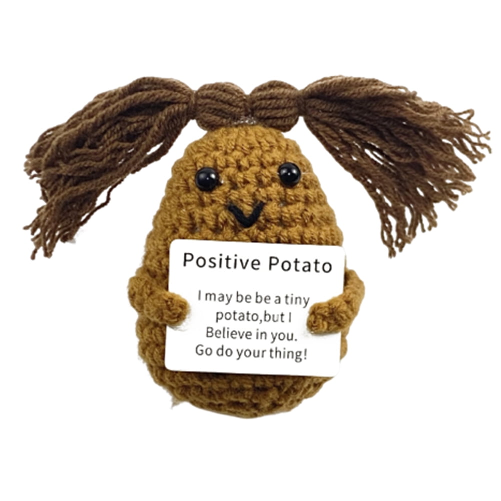 Patata Positiva Divertida Con Tarjeta Mini Abrazo Patatas Bolsillo para ...