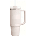 14 oz Tumbler with Handle and Straw, Insulated Stainless Steel Travel ...