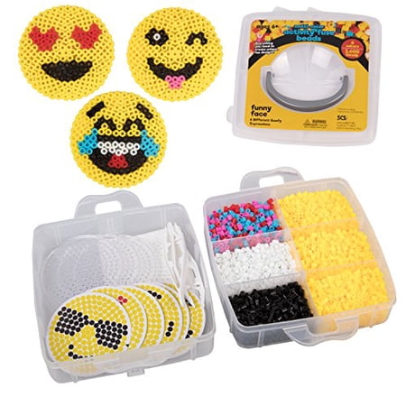 Emoji Smiley Face Fuse Beads - 6 Different Emojis - 3600pcs Beads (6 ...