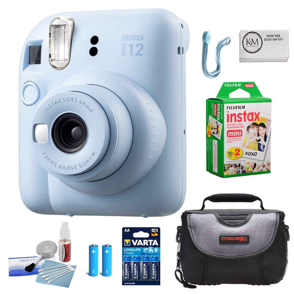 FUJIFILM INSTAX MINI 12 Instant Film Camera |Pastel Blue Bundled with ...