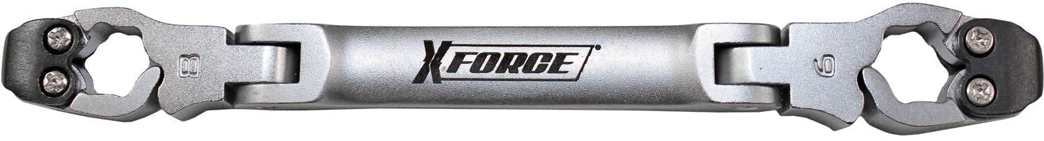 Ratcheting Flare Nut Brake Line Wrench Metric Double Flex 8mm 9mm