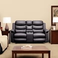 Black Stretch Reclining Sofa Cover | Enjoy Drinks at Arm's Reach ...
