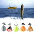 5Pcs Topwater Fishing Lures Bass Fishing Lures Spinner Baits Hard Soft ...