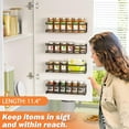 Spice Rack wall mounted 2 Pack, Space-Saving Spice Organizer for Spice ...