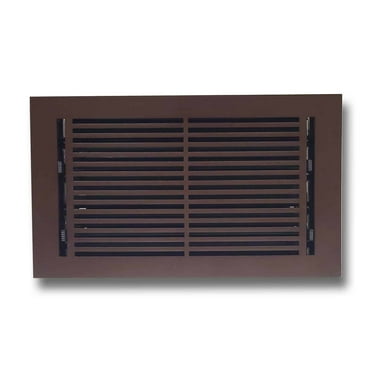 Decor Grates 6" x 10" steel plated rubbed bronze finish scroll design ...